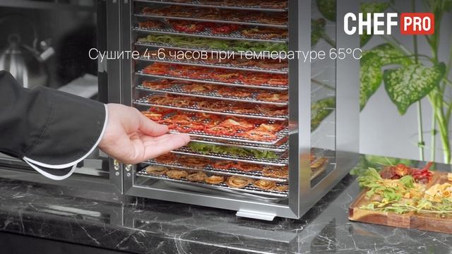 Приготовление закусок в электросушилке CHEF PRO CF-FD816A