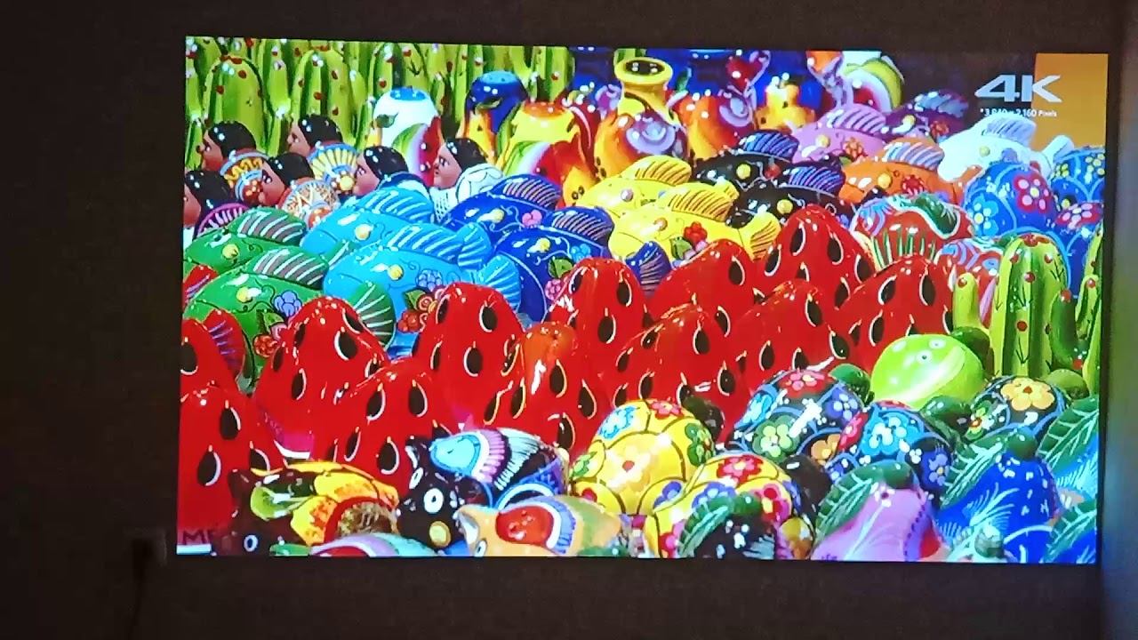 Демо ролик, проектора Byintek UFO r19 в режиме 4К