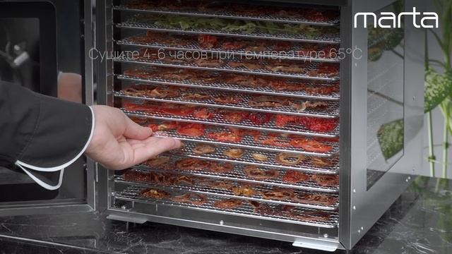 Приготовление закусок в электросушилке MARTA MT-FD1899B