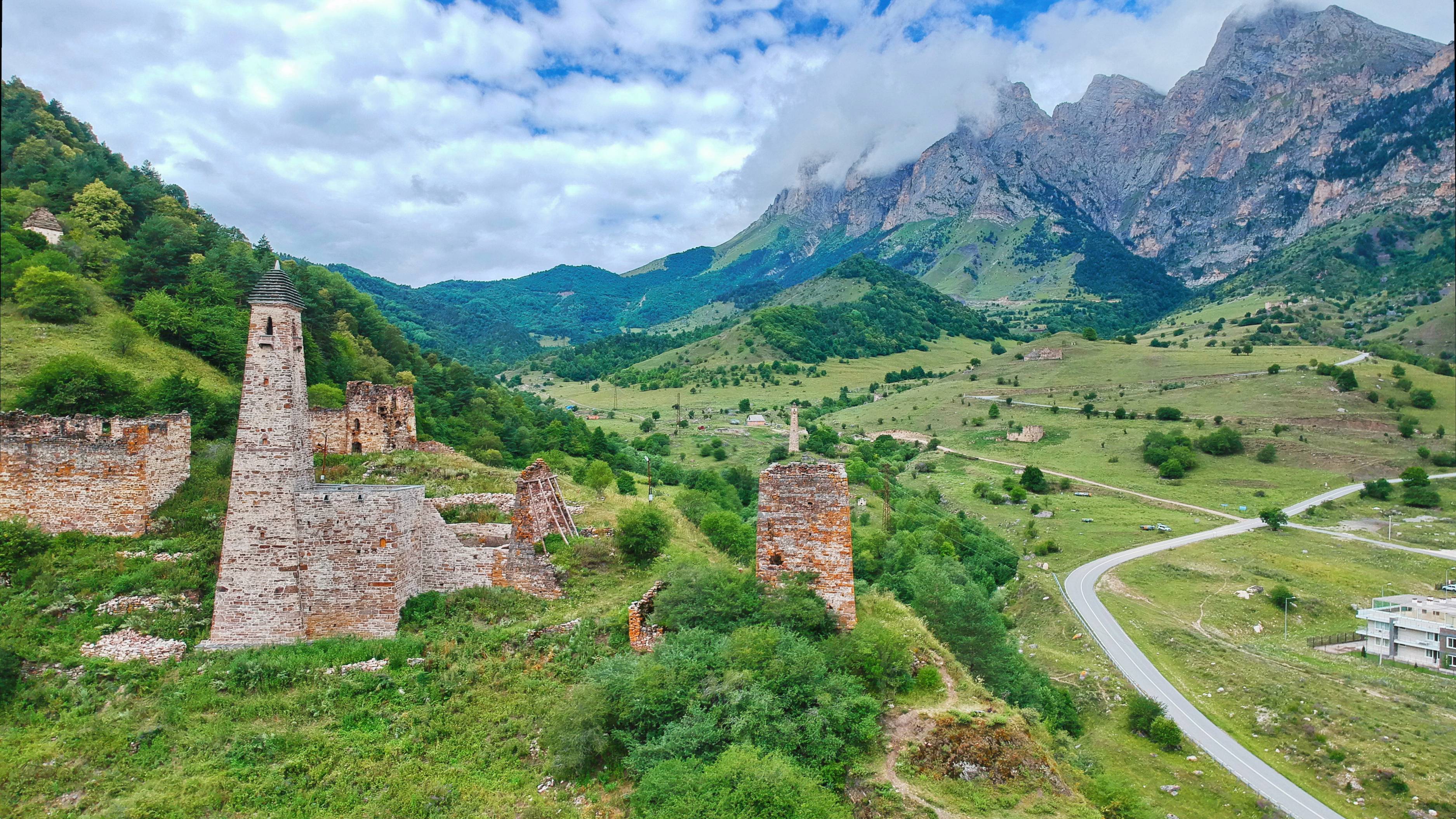 По горной дороге Ингушетии