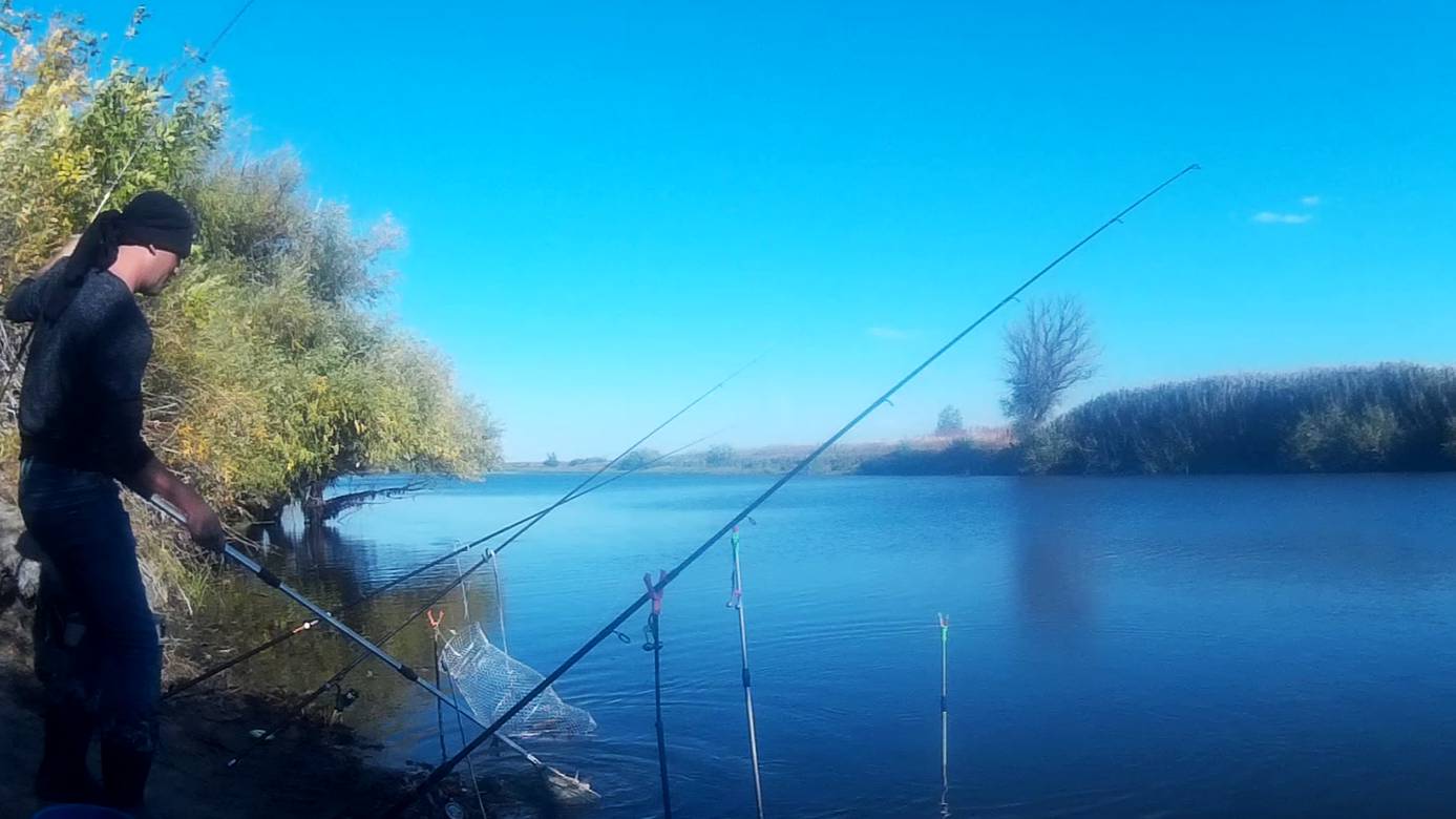 За щукой в пойму семейный выезд удался на славу.