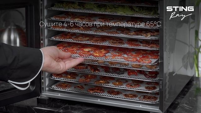 Приготовление закусок в электросушилке STINGRAY ST-FD735A