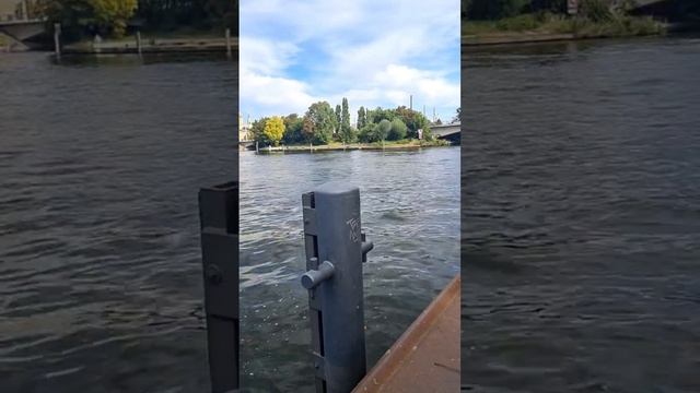 Рыбалка днем в порту Потсдама никогда больше в это время суток