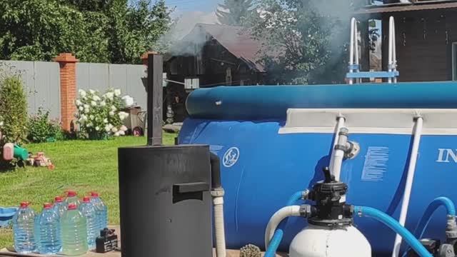 Дровяная печь для бассейна (хороша ли?)