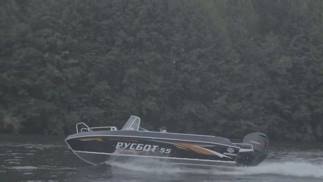 Алюминиевая лодка Русбот 55 + Golfstream F115  | КАТЕРА СИБИРИ