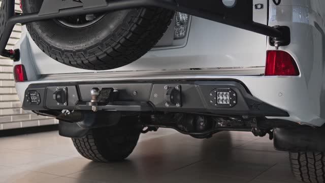 Установка заднего силового бампера BMS URBAN для Лексус 570 450 2016-2022