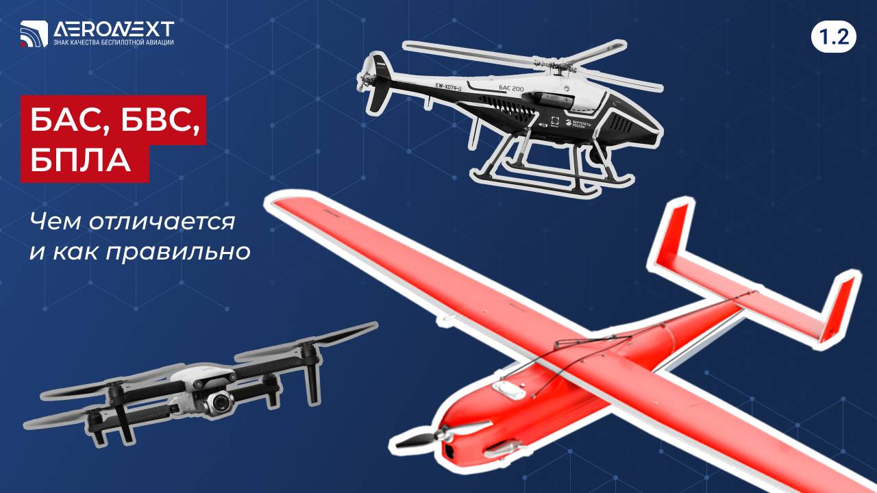 "Беспилотный глоссарий" - 1.2. БАС, БВС, БПЛА: чем отличается и как правильно