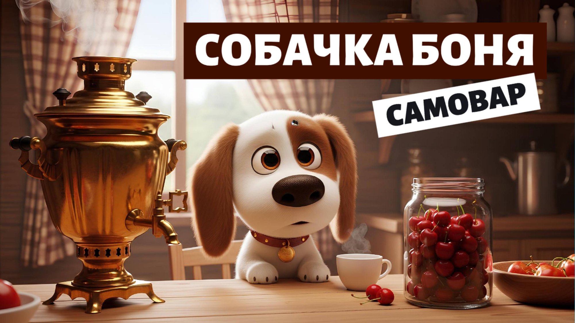 СОБАЧКА БОНЯ И САМОВАР 🐶☕✨