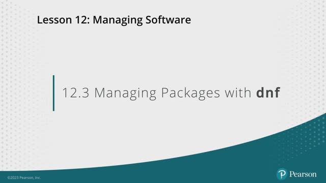 004. 12.3 Managing Packages with dnf
