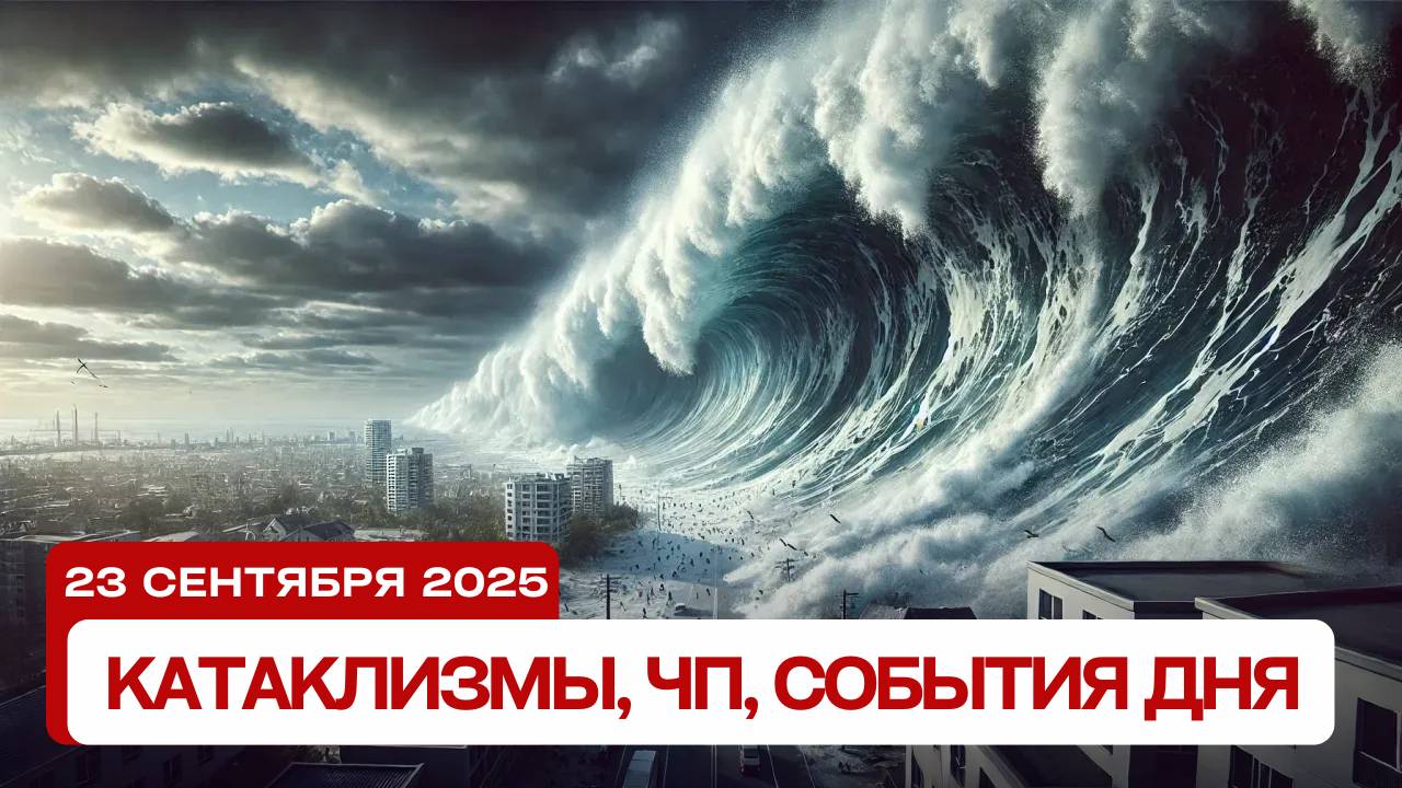 Катаклизмы сегодня 23.09.2025: Наводнение в Италии, тайфун приближается к Китаю