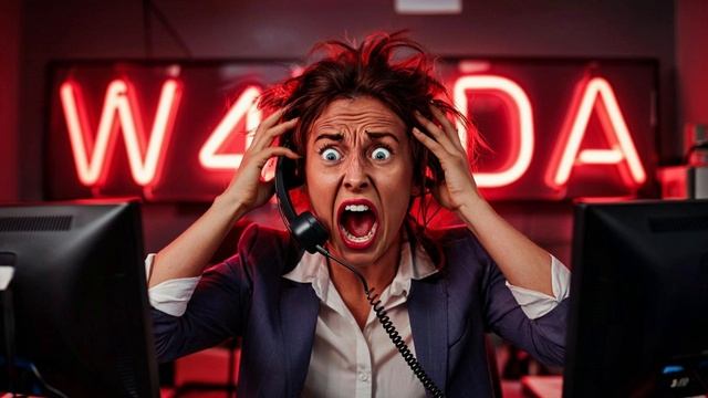 Телефонная мошенница из украинского кол центра истеричка