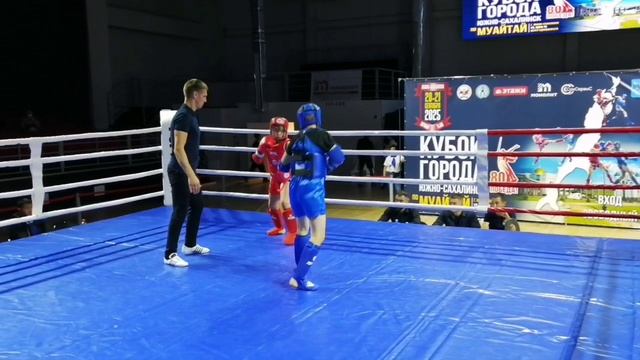 Саменко Долита+Стрикун Таисия-1й бой-Тайский бокс-Кубок Города-(20-сентября 2025)-Сахалин