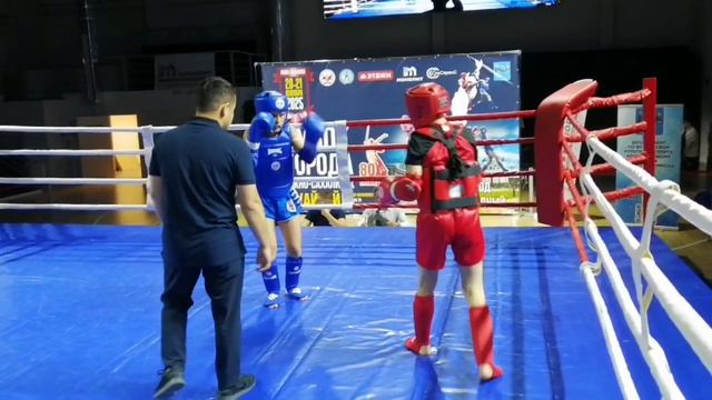 Стрикун Таисия+Щетинина Амина-2й бой+-Тайский бокс-Кубок Города-(20-сентября 2025)-Сахалин