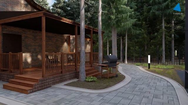 3D Визуализация загородного участка - "Тихая Речка"