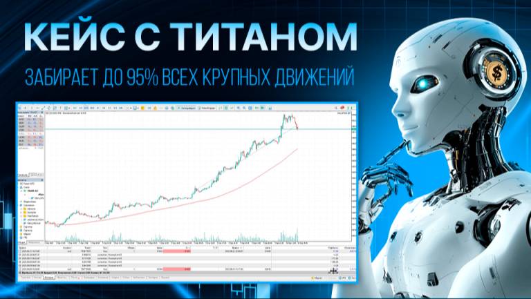 ДО 95% ТРЕНДА на полном автомате! Реальная торговля Титана на двух счетах