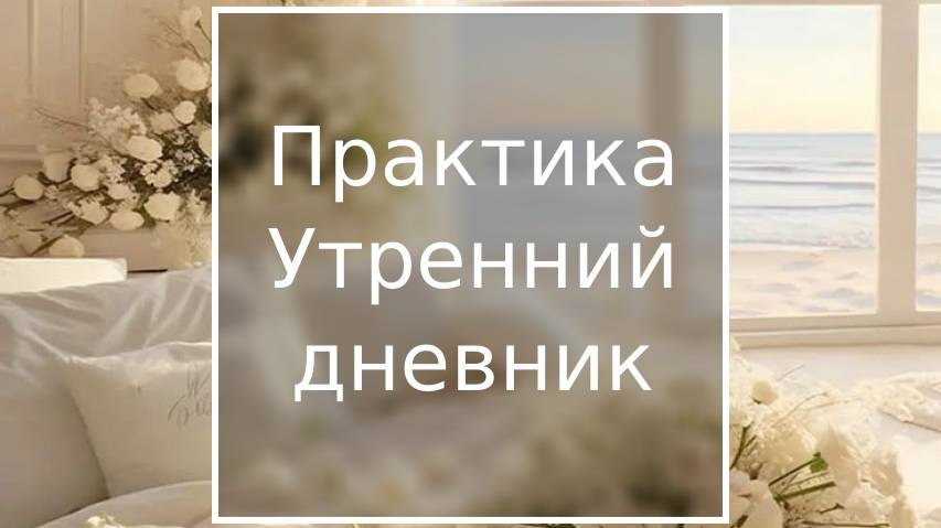 Практика Утренний Дневник