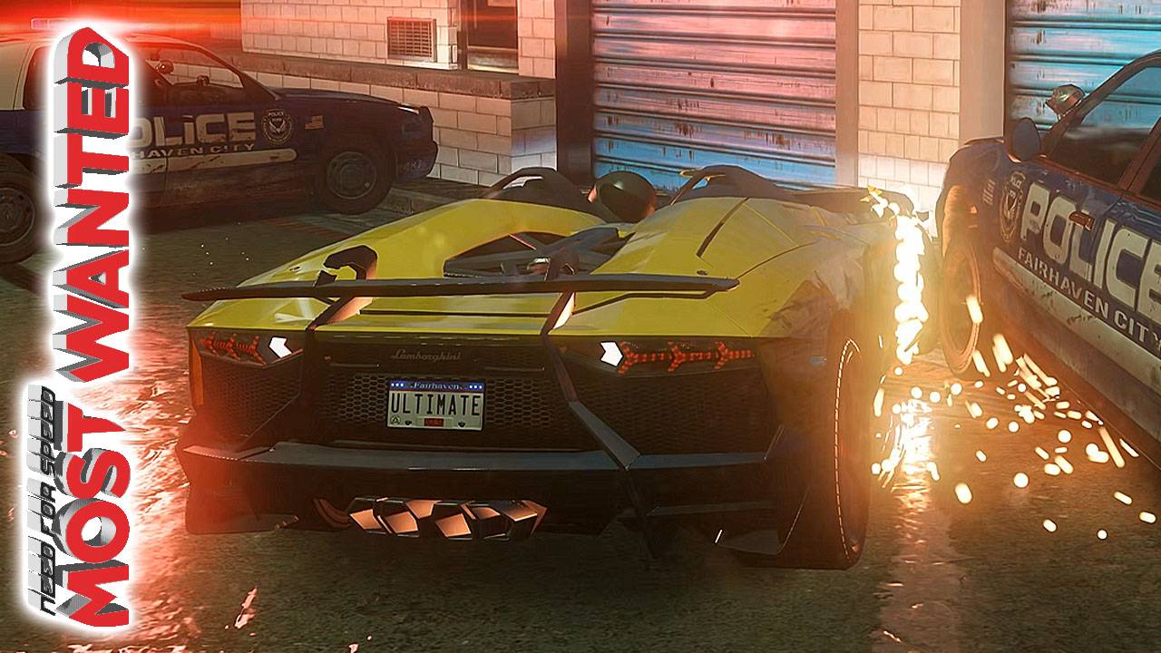 Need for Speed Most Wanted Night Free Ride on Lambo