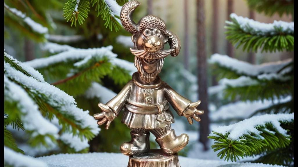 Коллекционная фигурка "Мужичок" , бронза