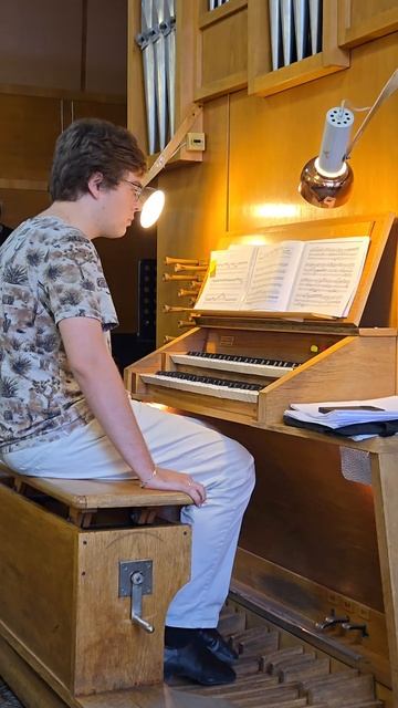 Токката До мажор, Бах, фрагмент, Орган