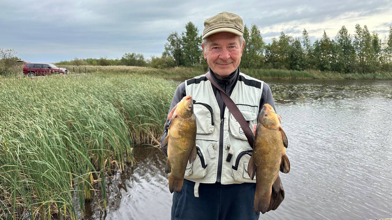Линь, Карась, Лещ. Между Грибалочками сходили на Рыбалочку с берега.