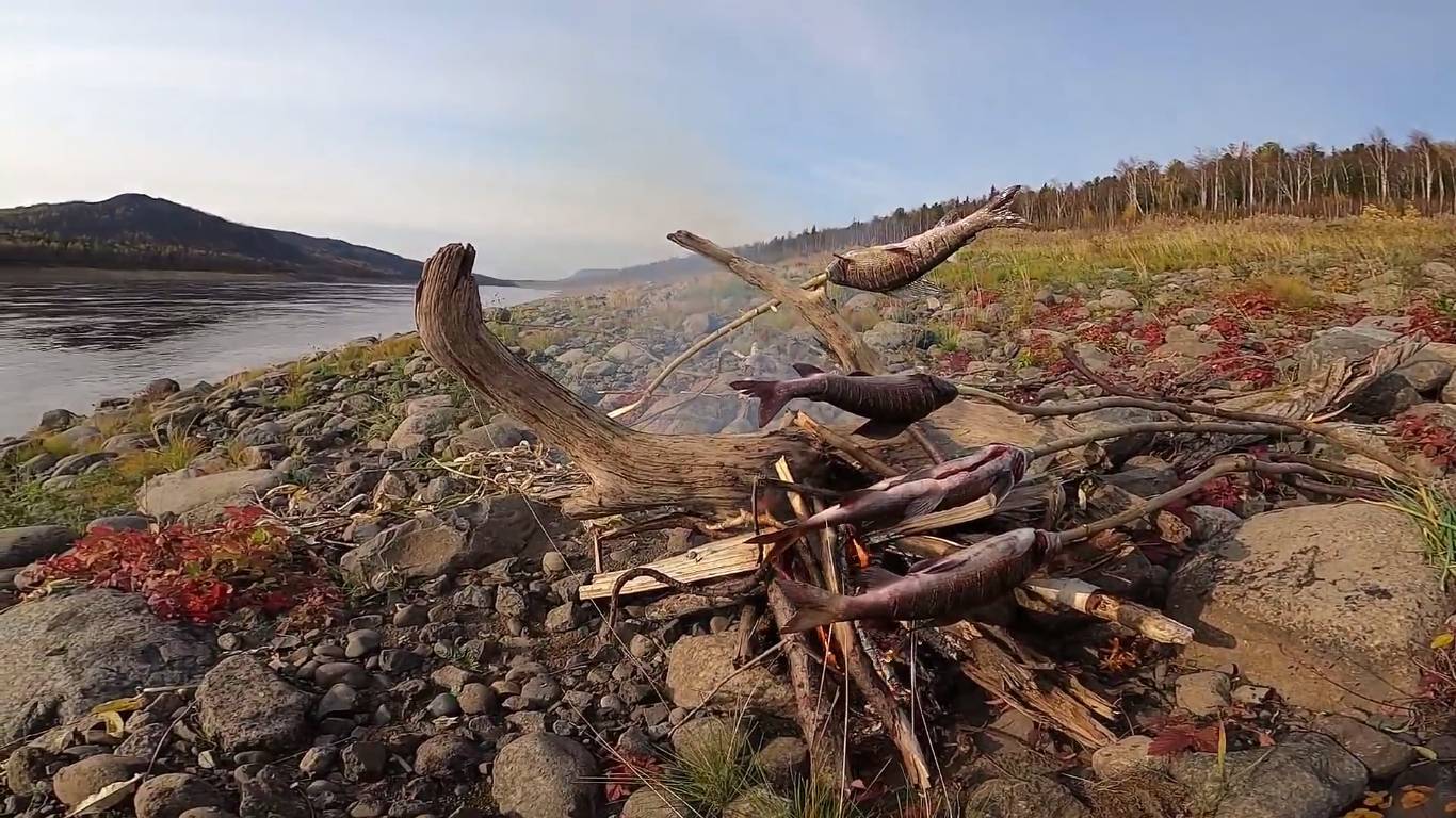 Рыбалка На Реке. Поиск Хариуса.