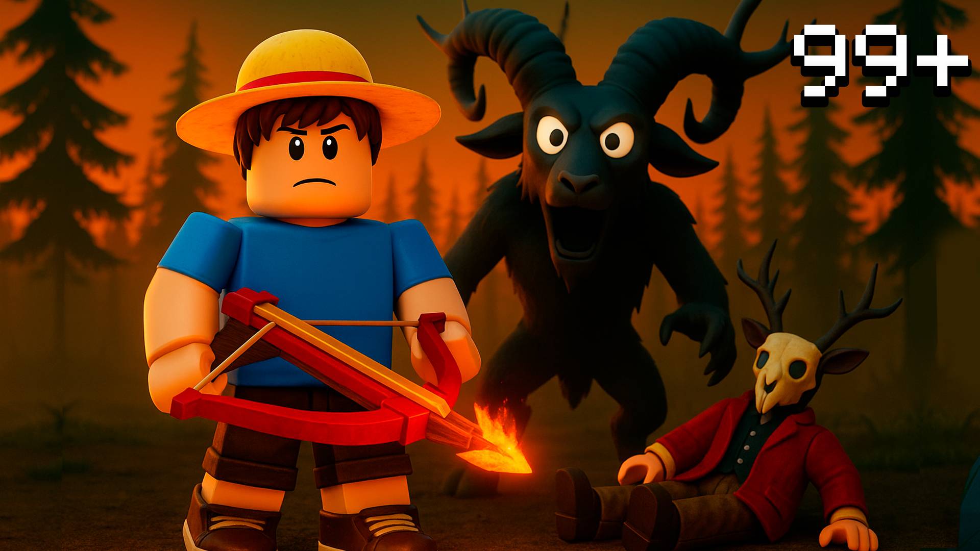 БАРАН ПРОСНУЛСЯ! НОВОЕ ОБНОВЛЕНИЕ в 99 НОЧЕЙ в РОБЛОКС!