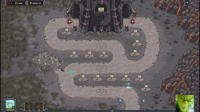 Kingdom Rush [Ветеран] → Долина Проклятых, Мрачная Башня - Героическое