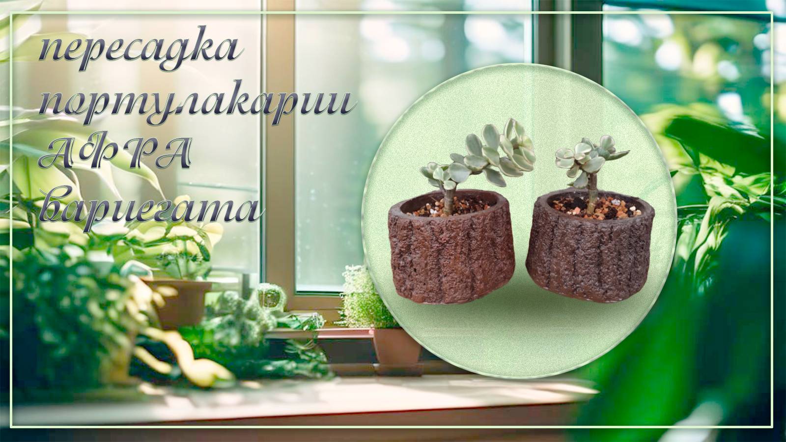 Пересадка портулакарии Афра вариегата