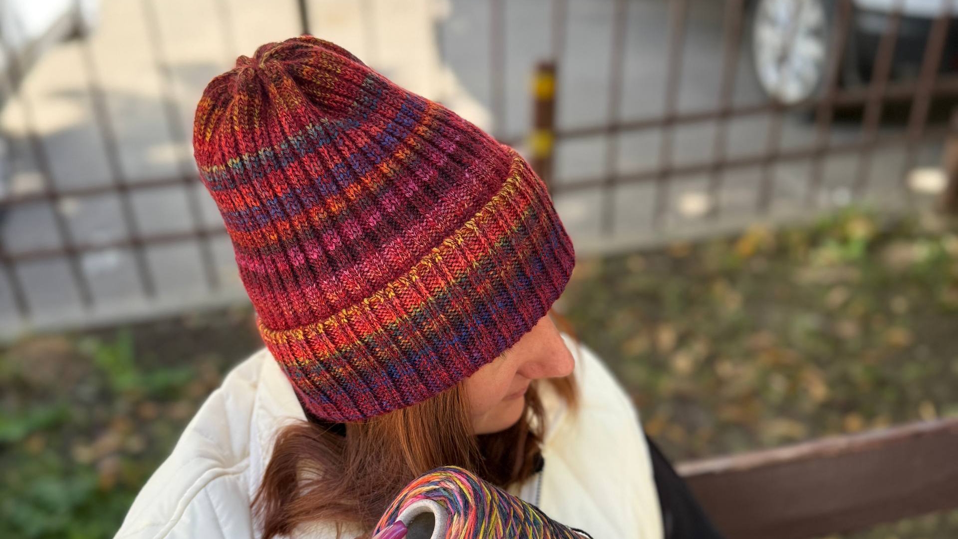 Шапка тыковка 🎃 на вязальной машине