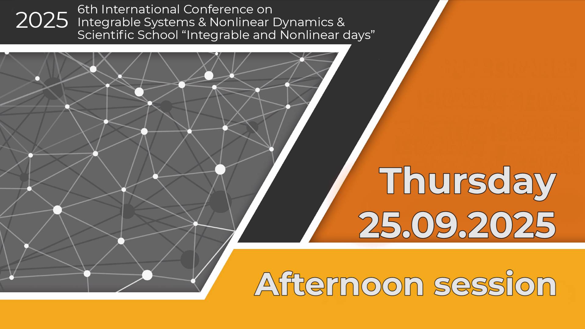 ISND – 2025 – Thursday, 25.09.2025 – Afternoon session