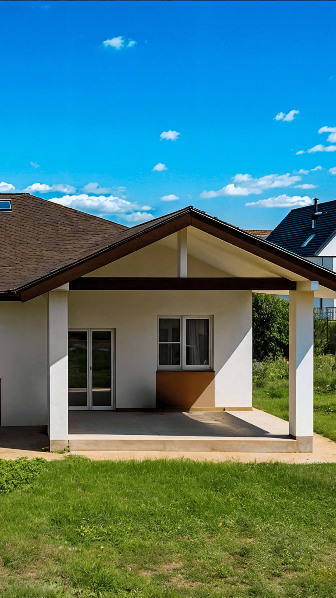 Дом из газобетона Ytong, Полёт  - вид сверху. Строительная компания Bavaria-Bau