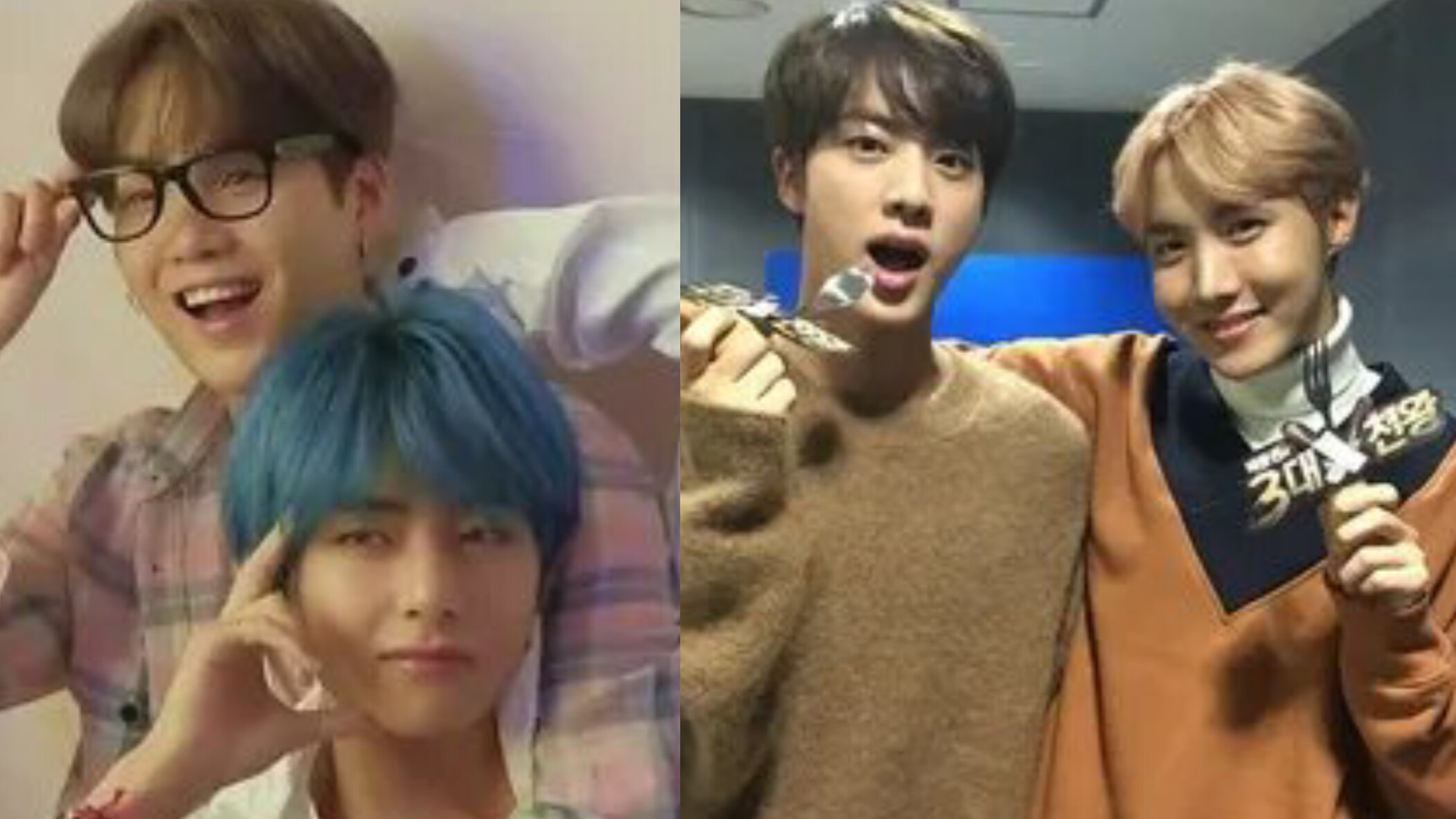 Хоби, Ви и Джин. 🎤✨ Возвращение Королей и загадка Шуги! 🎶🔍