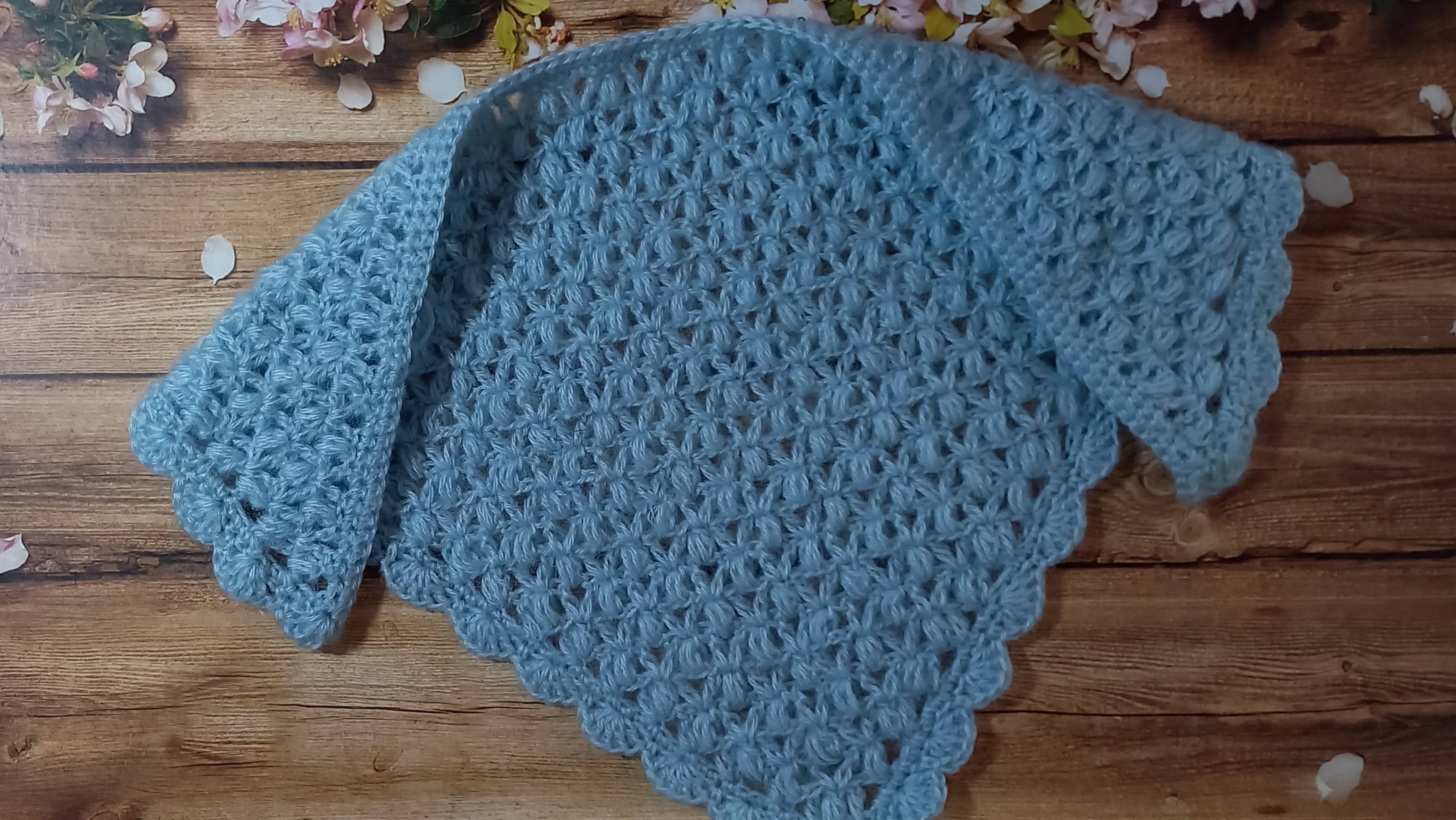 Узор для шали крючком