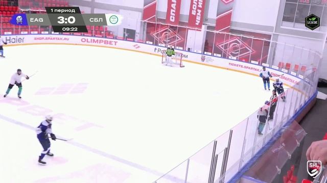 Хоккейная квалификация Лиги SHL  нового сезона 2025/2026  Матч EAGLES - Сбербанк Лизинг от 14.09