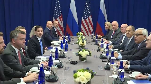 С.Лавров и М.Рубио, Нью-Йорк, 24 сентября 2025 года.