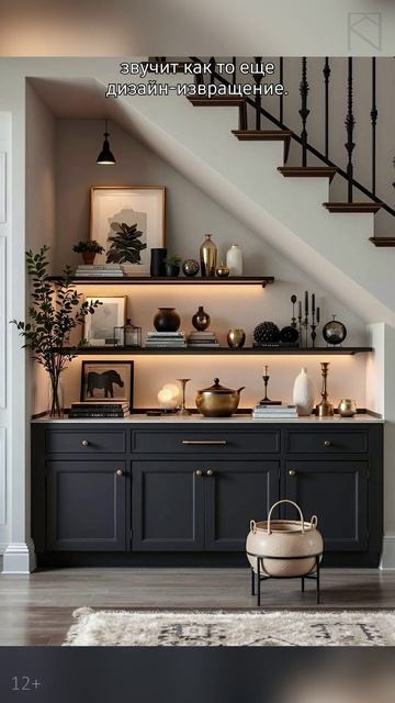 Как использовать место под лестницей