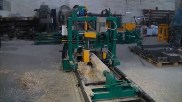 Оцилиндровочный станок с электроприводом ОС-1, для изготовления калиброванного бревна.