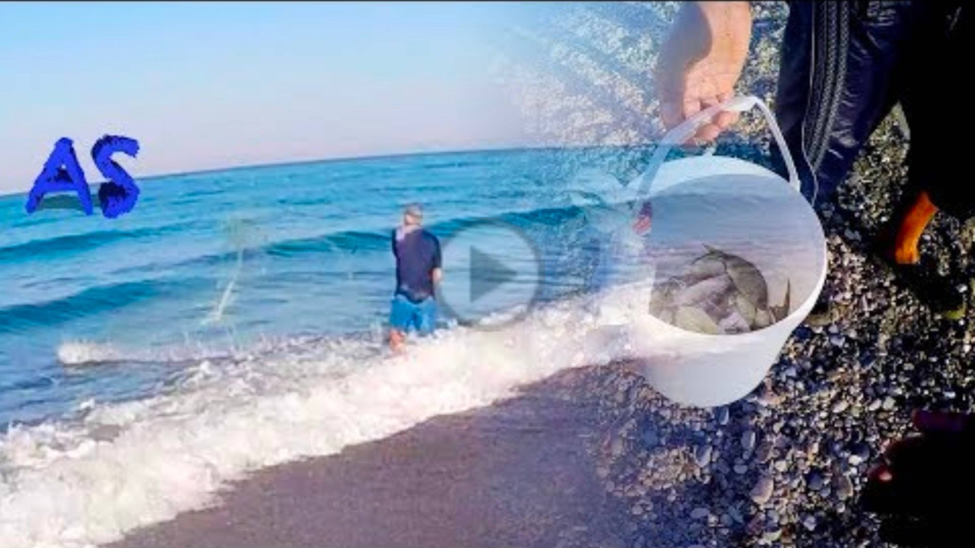 КАК РЫБАЧАТ ТУРКИ_ Ловля рыбы на кастинговую сеть с берега в Средиземном море