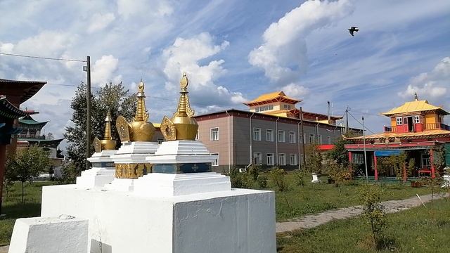 Бурятия. Иволгинский дацан. Территория.