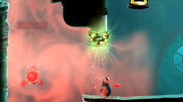 Как мультик игра Rayman Legends, 2 этап эпизода 20 000 люмов под водой. Смертельный свет