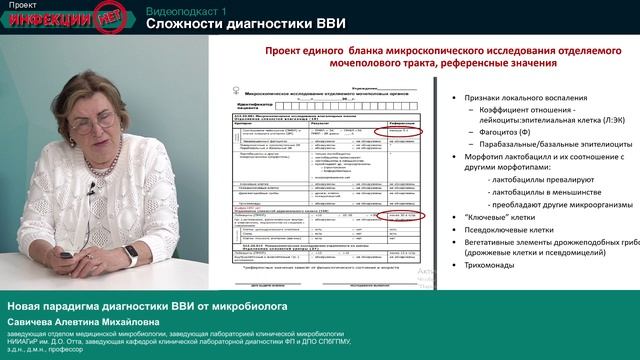 Проект «Инфекции НЕТ» Видеоподкаст 1 «Сложности диагностики ВВИ»