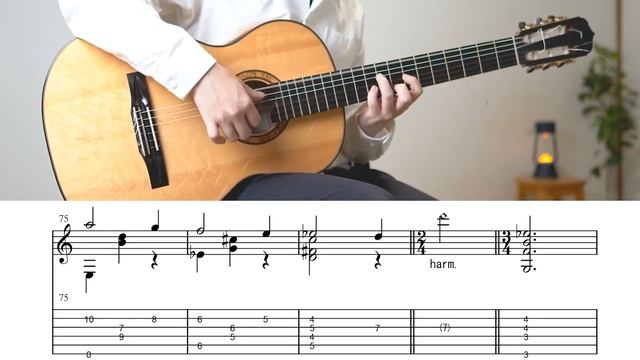 THE PROMISE OF THE WORLD из Ходячий Замок на Гитаре. Уроки гитары. Ноты и Табы для Гитары IWAKI Guit