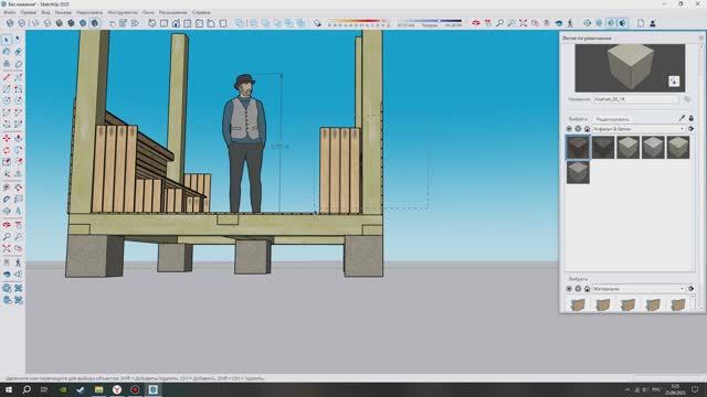 №1 Беседка из бруса и вагонки
