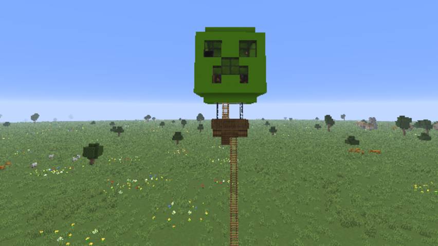 КАК ПОСТРОИТЬ ВОЗДУШНЫЙ ШАР В МАЙНКРАФТЕ