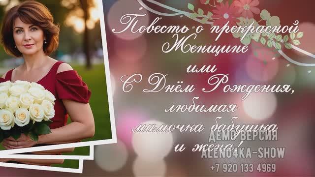 Поздравление. Видеоролик из фотографий для мамы на день рождения с киногероями из Советских фильмов