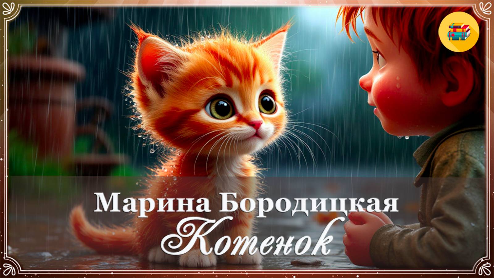 😿 М. Бородицкая. Котенок | Стихи о животных | Мультфильмы для детей