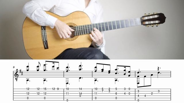 SILENT NIGHT на Гитаре. Уроки гитары. Ноты и Табы для Гитары IWAKI Guitar