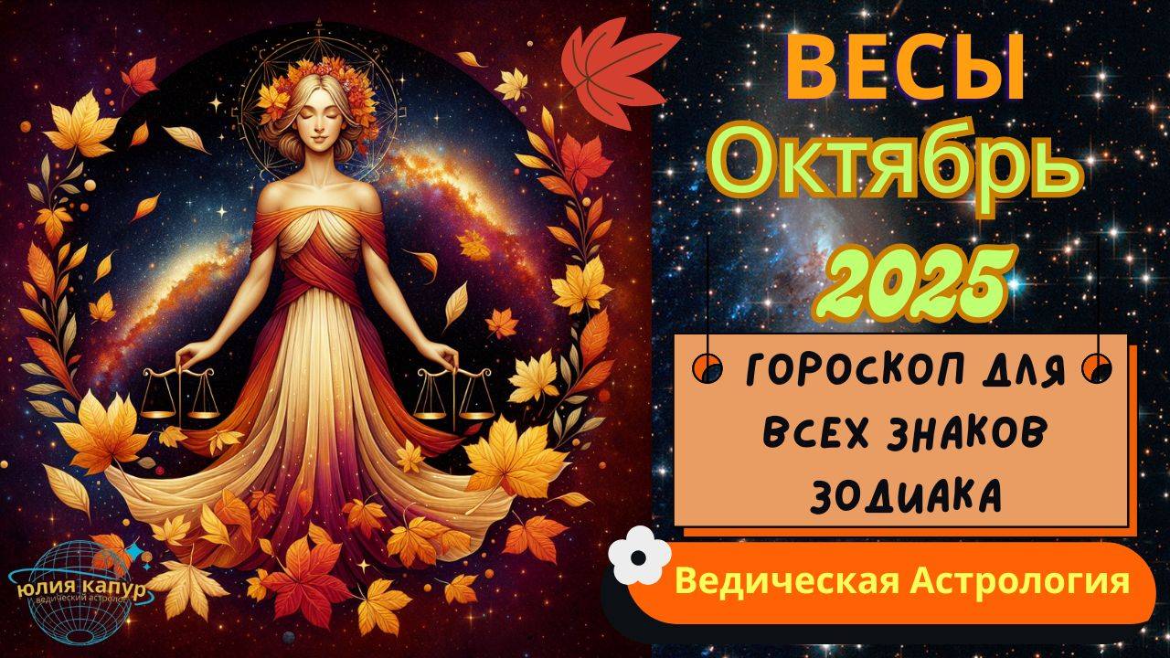 Весы ♎ - гороскоп на Октябрь 2025 года. От Юлии Капур