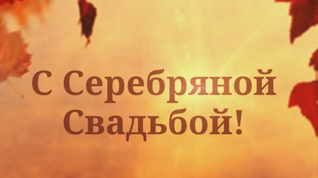 С Серебряной Свадьбой!  (№1 Солнечная Осень)