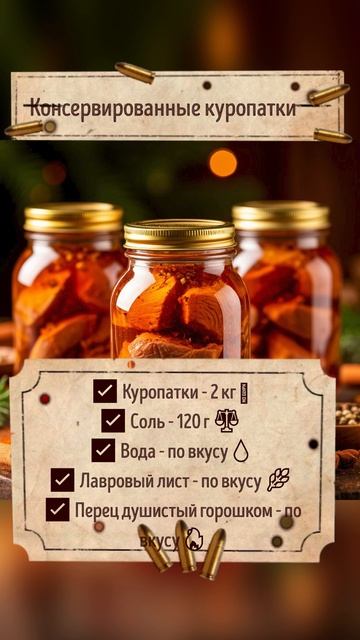 🍲🏼 Домашняя копилка зимнего вкуса: секреты приготовления вкуснейших мясных консервов из птицы